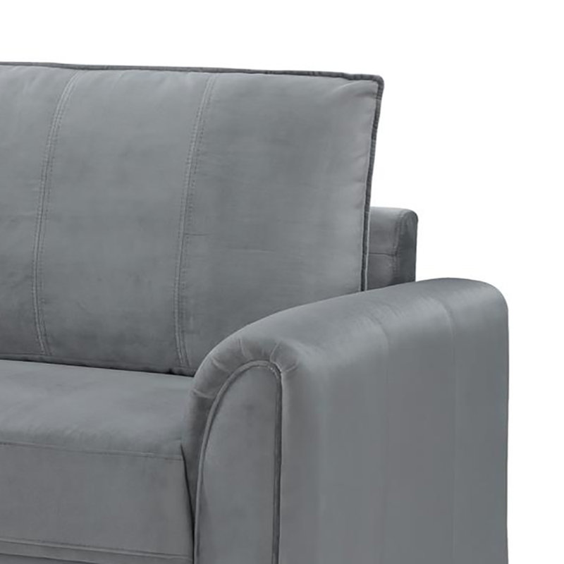 Latitude Run® 3-piece Upholstered Rolled Arm Sofa Grey | Wayfair