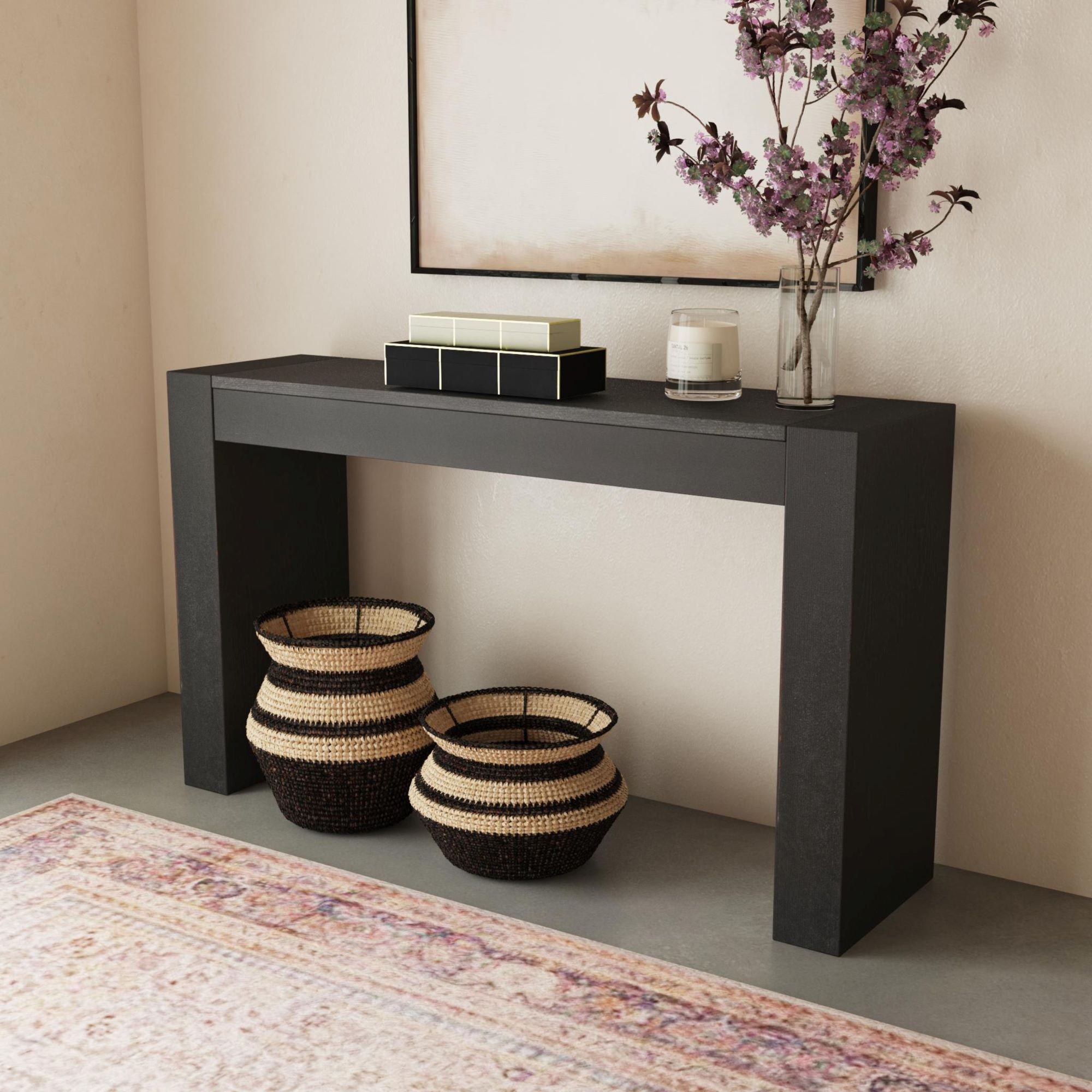 Latitude Run® Carsjen Chunky Leg Console Table & Reviews | Wayfair