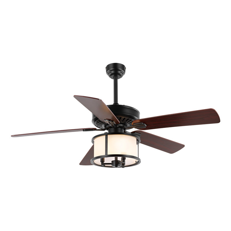Red Barrel Studio® 52" Janovia 5 - Blade Standard Ceiling Fan with ...
