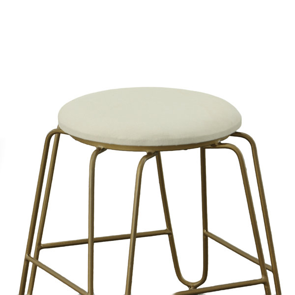 Brayden Studio® Manda Steel Vanity Stool & Reviews | Wayfair
