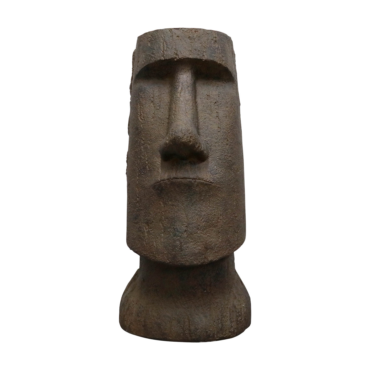 Orren Ellis Concrete Easter Island Head Statue - 35.6in Tall Moai Head ...