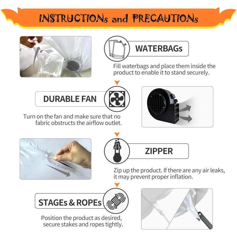 The Holiday Aisle® 8 FT Halloween Inflatable Decorations Spooky Tree ...