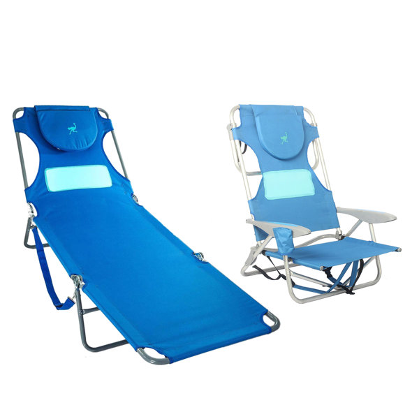Ostrich Ladies Comfort Lounger Face Down Chair & On Your Back Beach ...