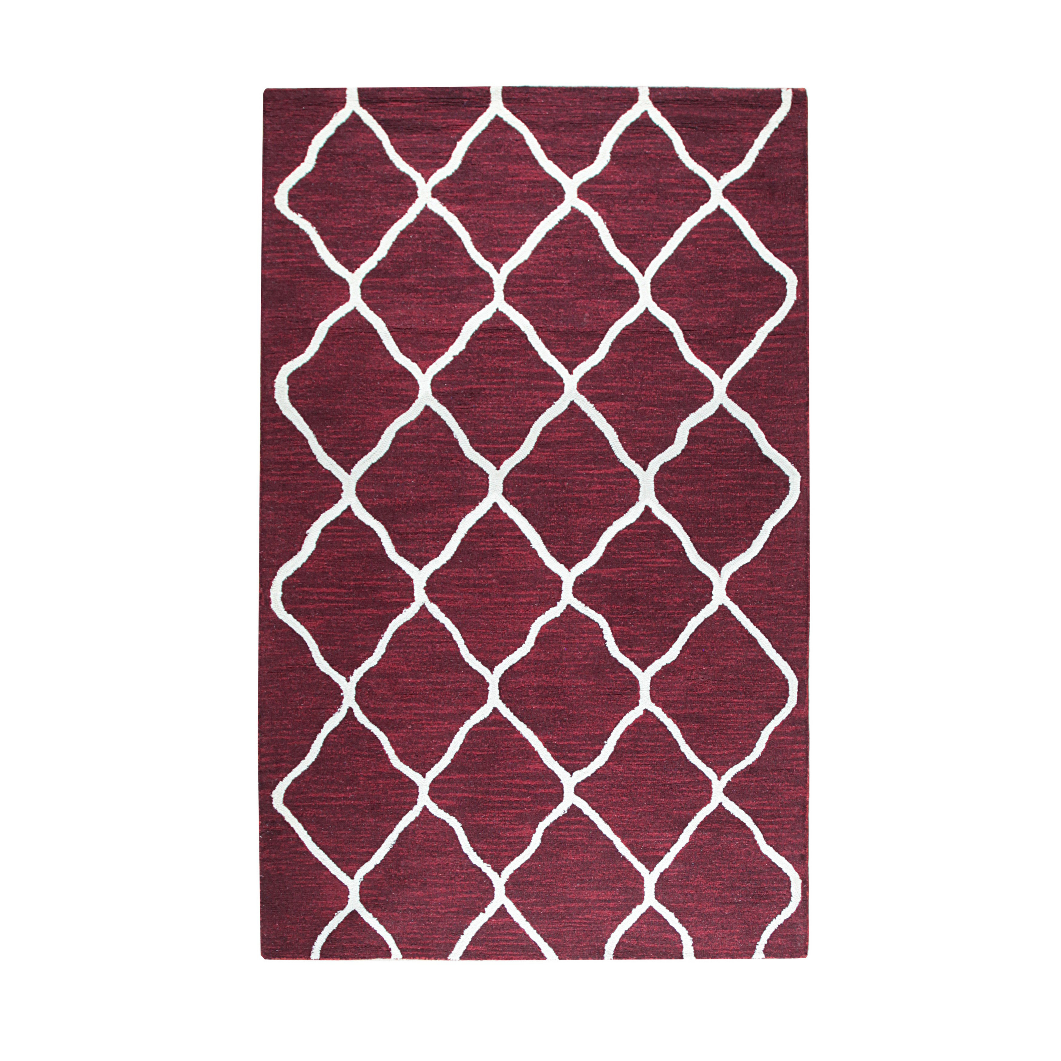 Wildon Home® Stylish and Durable Conan Hand-Tufted Geometric Premium ...