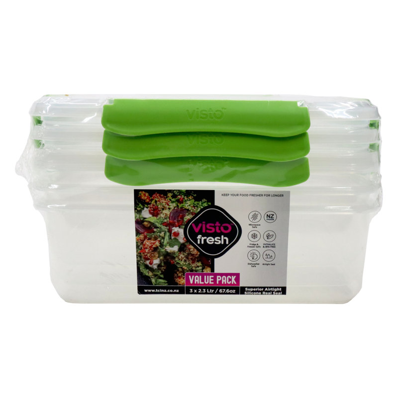 VISTO™ Visto Fresh 2.3 Liter 3 Container Food Storage Set | Wayfair