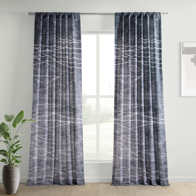 Gracie Oaks Contempo Urban Weave Textured Printed Cotton Light ...