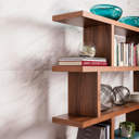 AllModern Annora 63" H x 63" W Geometric Bookcase & Reviews | AllModern