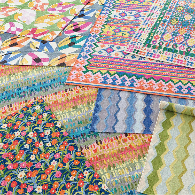 Dash and Albert Rugs Lily Pad Green Hand Micro Hooked Wool Rug | Wayfair