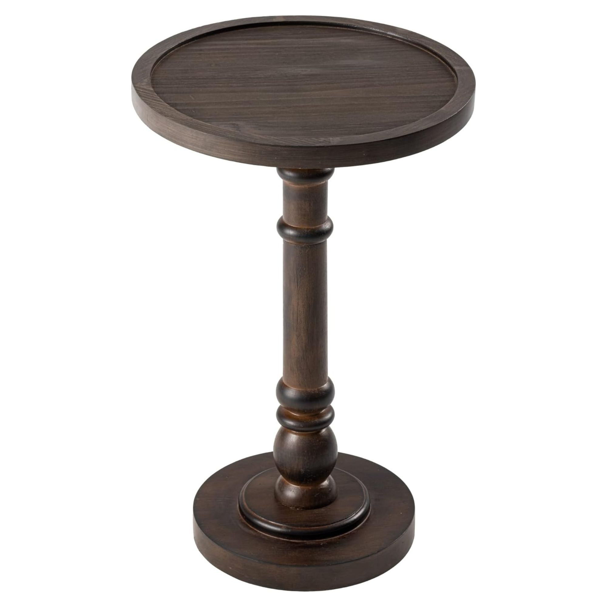 Charlton Home Goddord Pedestal Small Drinking Table, Farmhouse Round ...