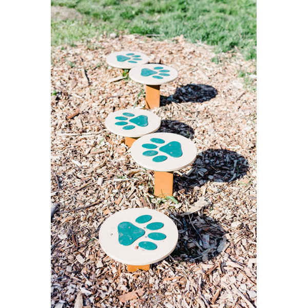 Ultra Play Bark Park Recycled Stepping Paws Set of 5 | Wayfair