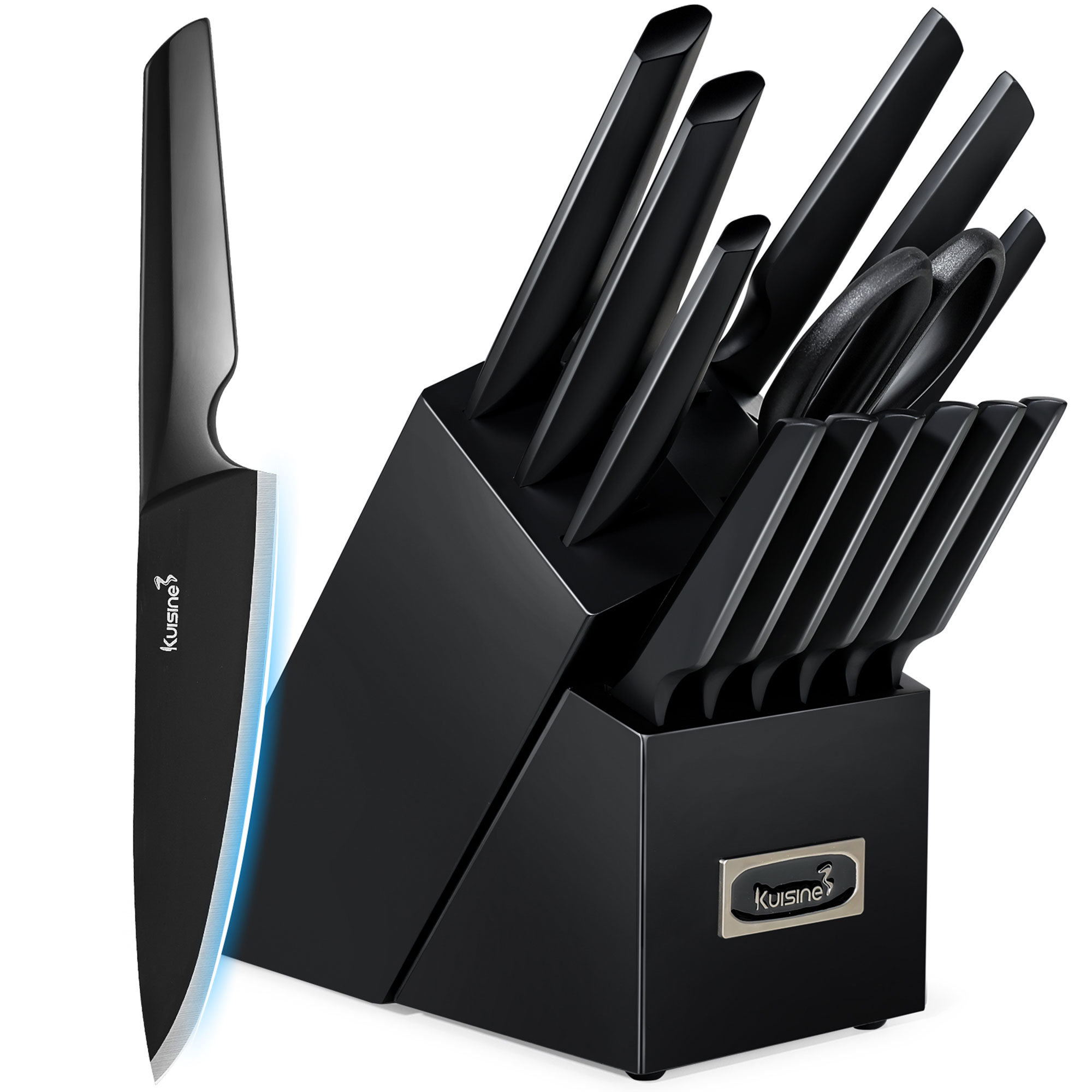 Kuisine 15-piece Knife Set With Self-sharpening Block & Reviews | Wayfair