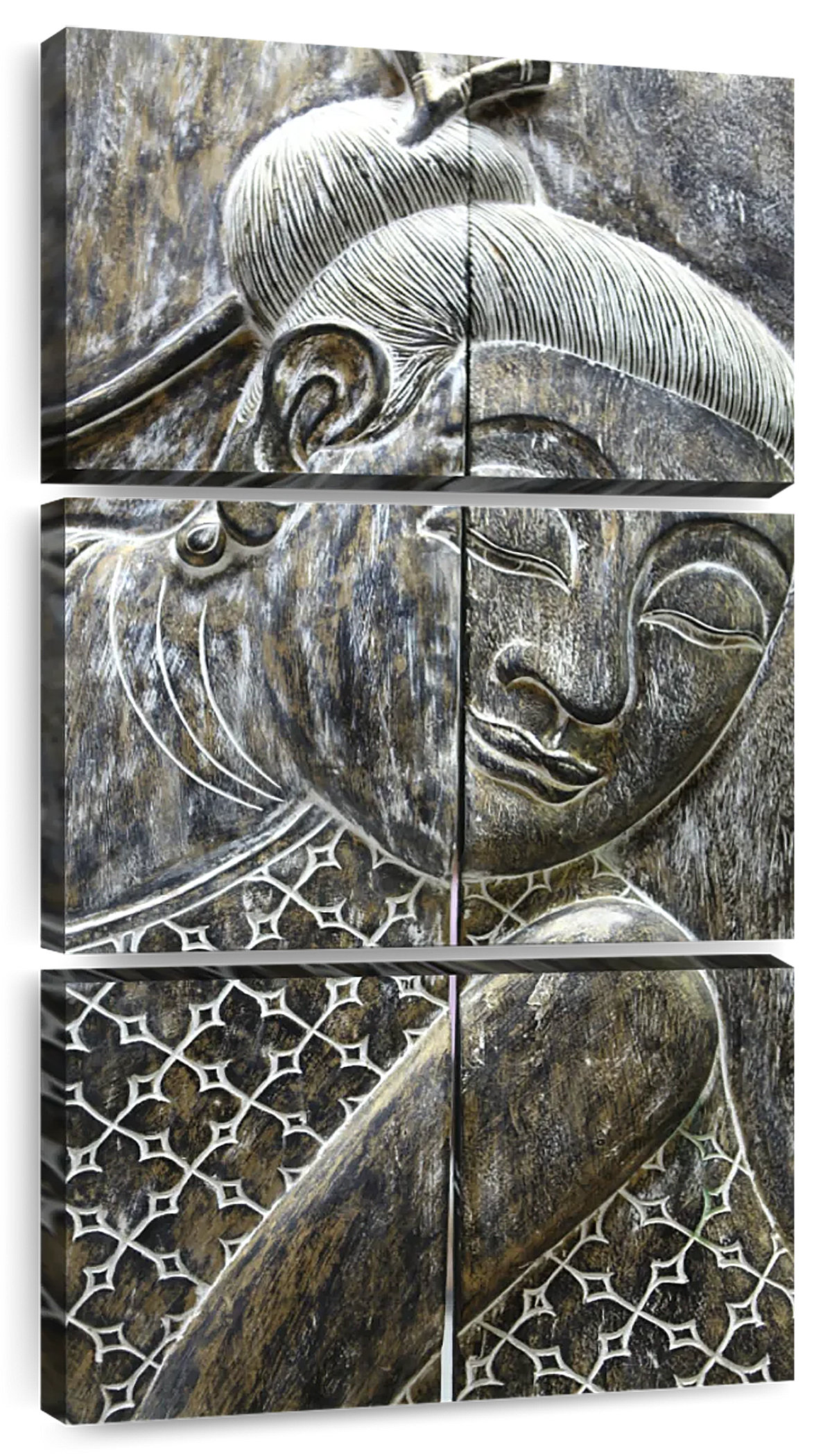 Latitude Run® Ancient Wooden Buddha | Wayfair
