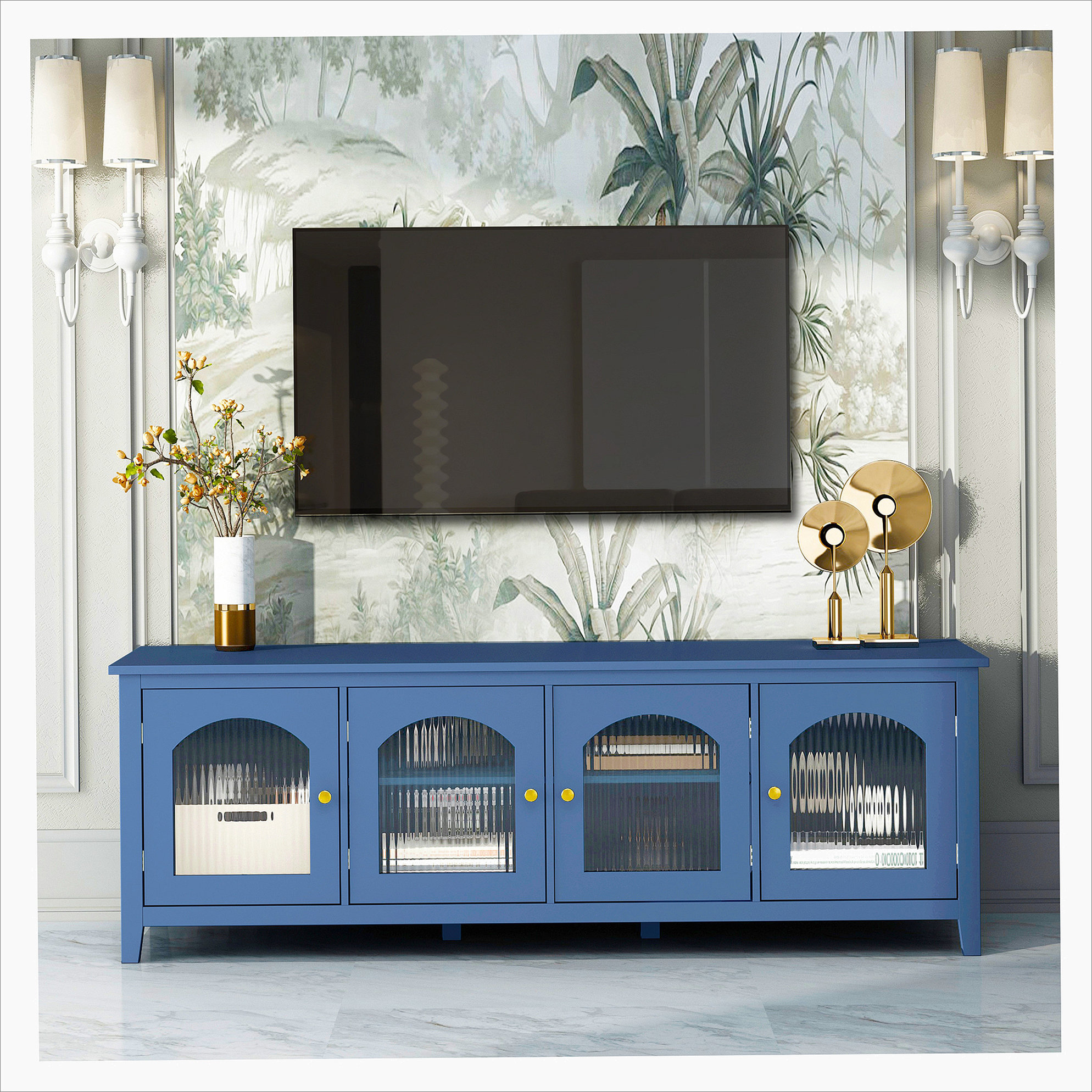 DSUNNER 90" TV Stand with Drawers - Wayfair Canada