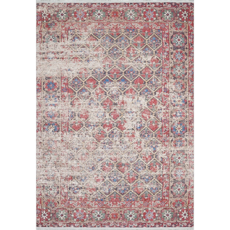 Hargun Runner Usso Modern Machine Woven Red Area Rug | Wayfair.co.uk