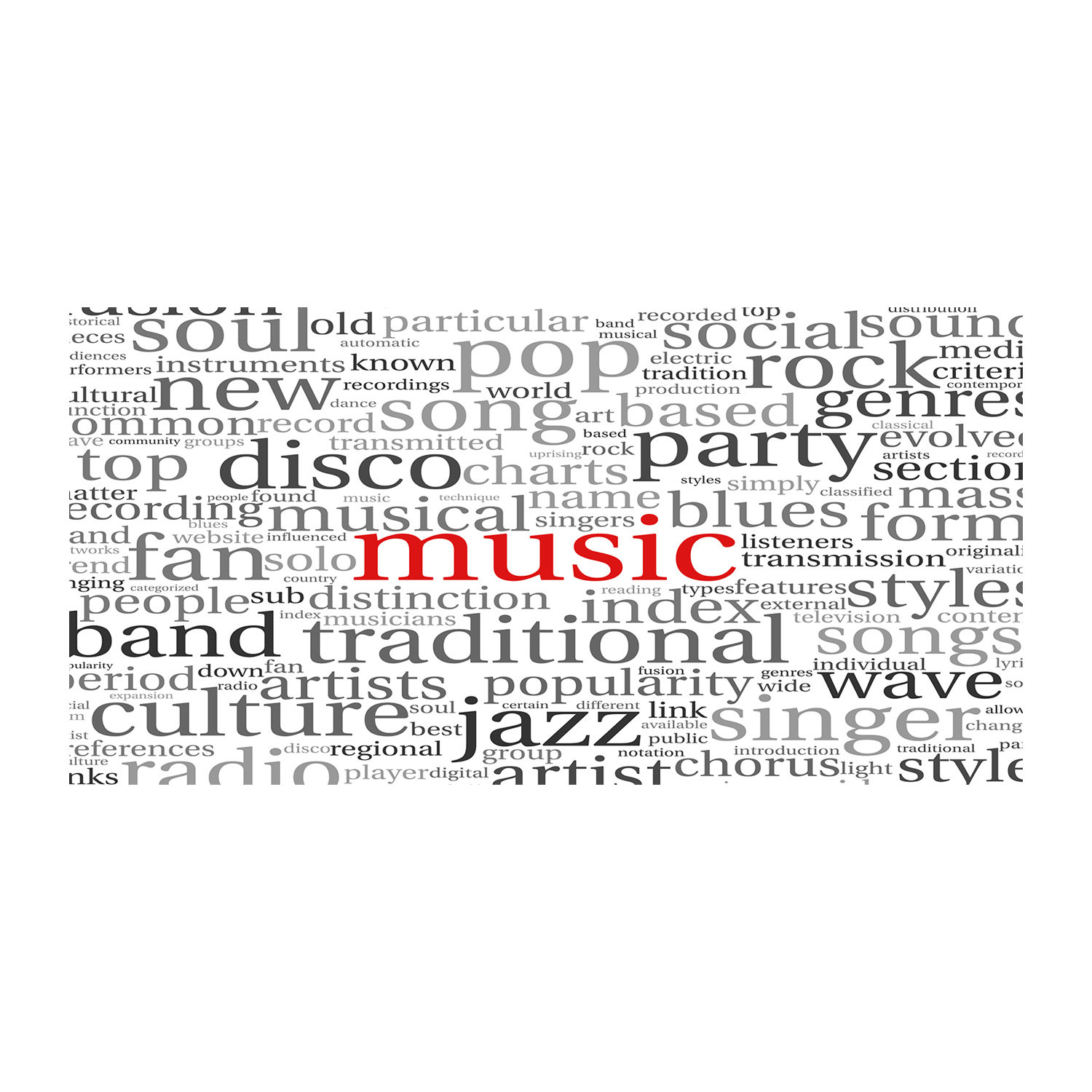 Happy Larry Musical Genres - Unframed Art Prints on Canvas | Wayfair.co.uk