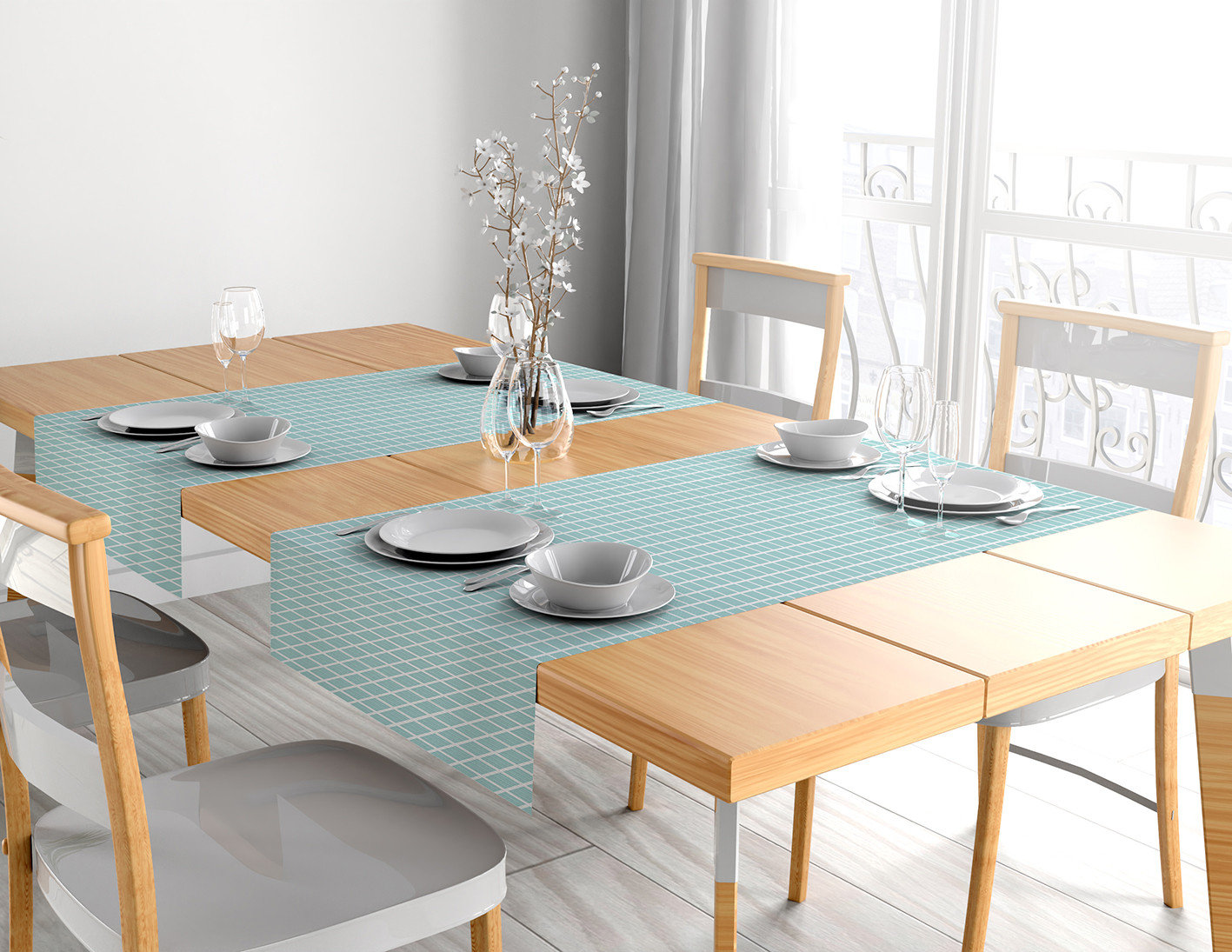 East Urban Home Lecroy Striped Table Runner | Wayfair