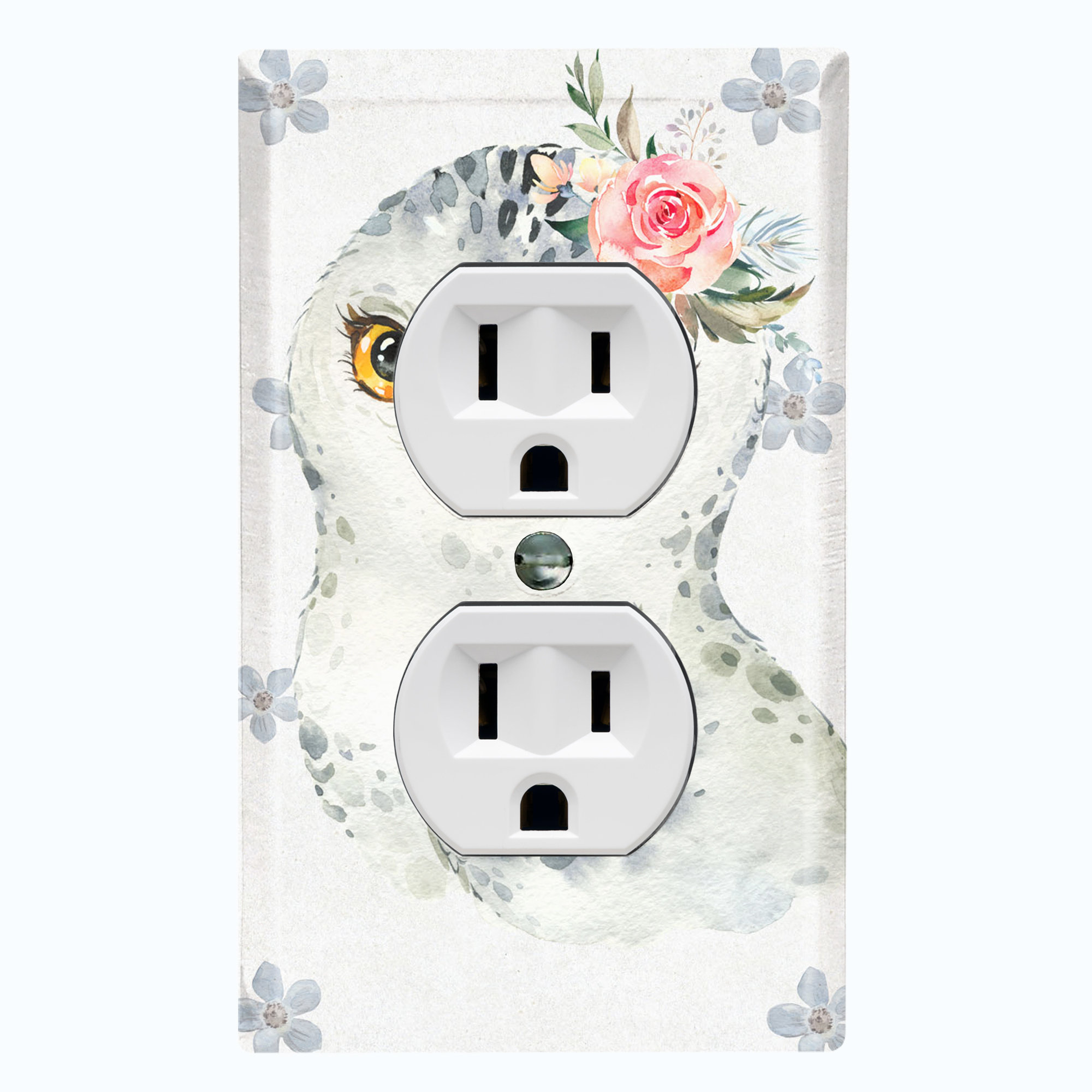 WorldAcc Metal Light Switch Plate Outlet Cover (Cute Nursery Animal ...