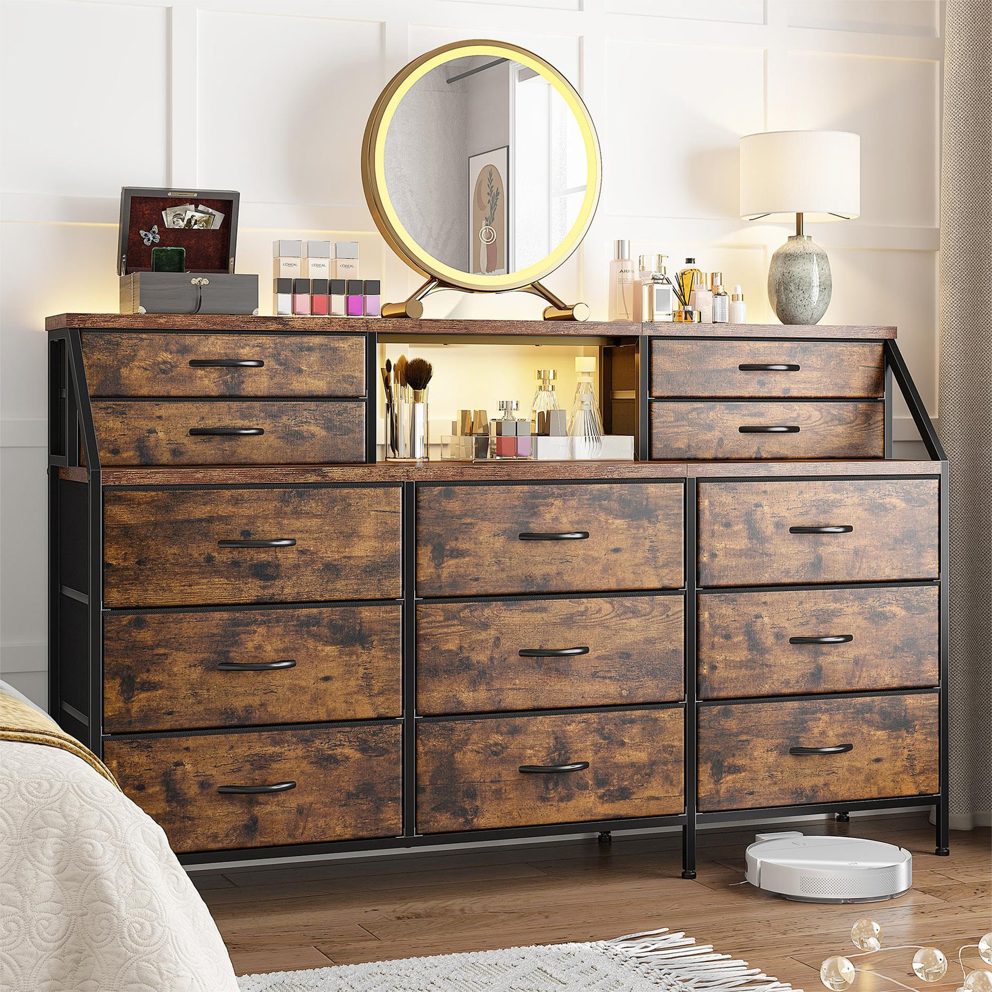 17 Stories 13 Drawers Dresser - Wayfair Canada