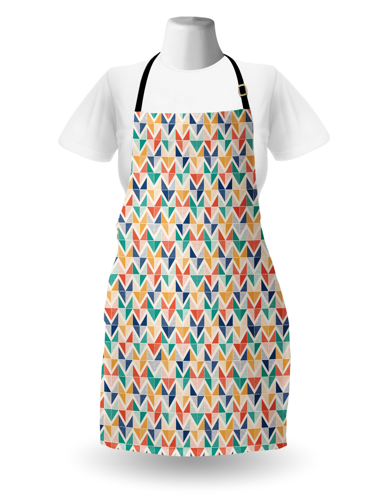 East Urban Home Abstract Apron Unisex Geometric Braid Motif Dots Adult ...
