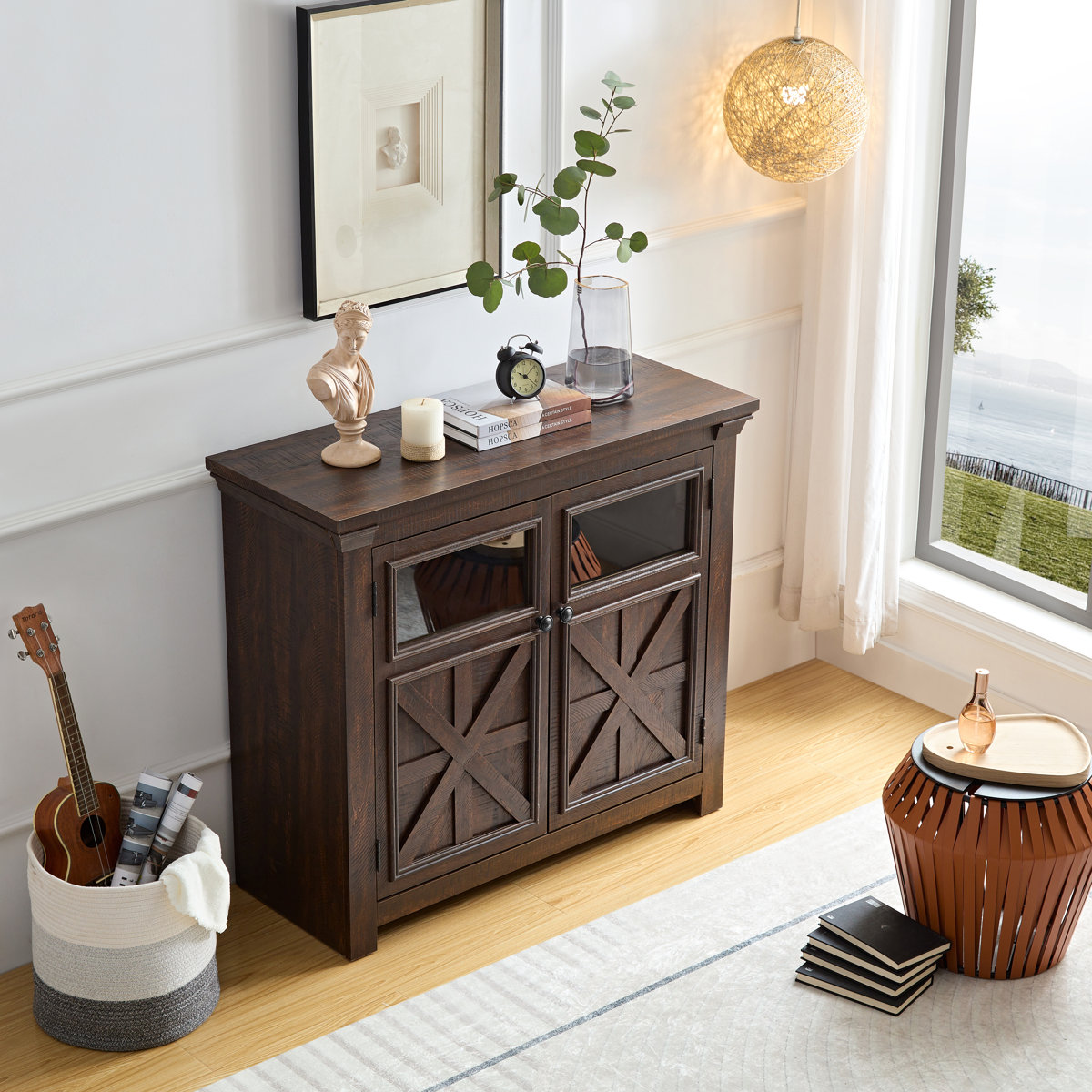 Gracie Oaks Avonda Storage Cabinet - Large Buffet Sideboard ,Buffet ...