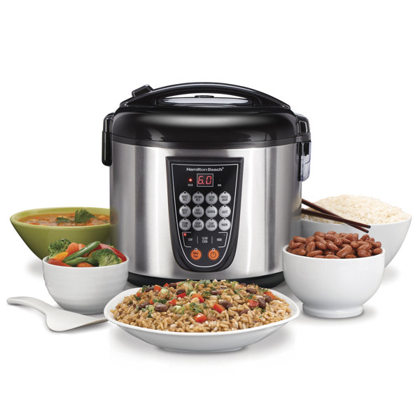Hamilton Beach® Digital MultiCooker 4.5 Quart Capacity 14 Pre ...