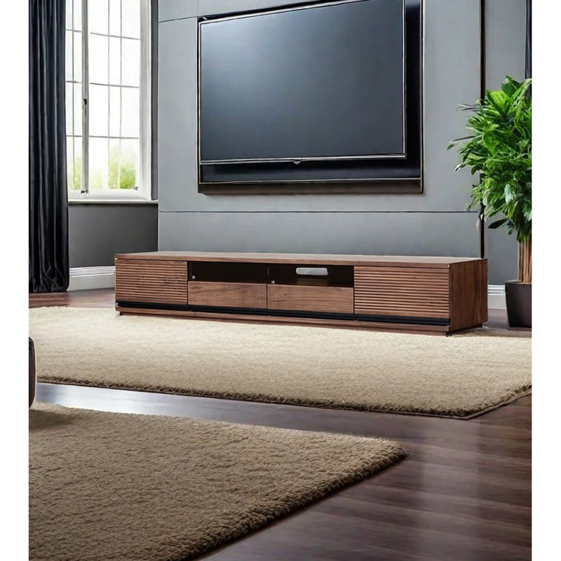 moonlight design American Style Minimalist TV Stand 78.74'' W Storage ...
