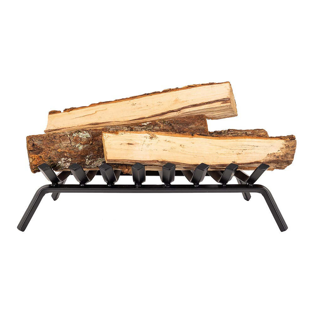 Country Living 24 Inch Steel Fireplace Log Grate | Heavy Duty Fire Pit ...