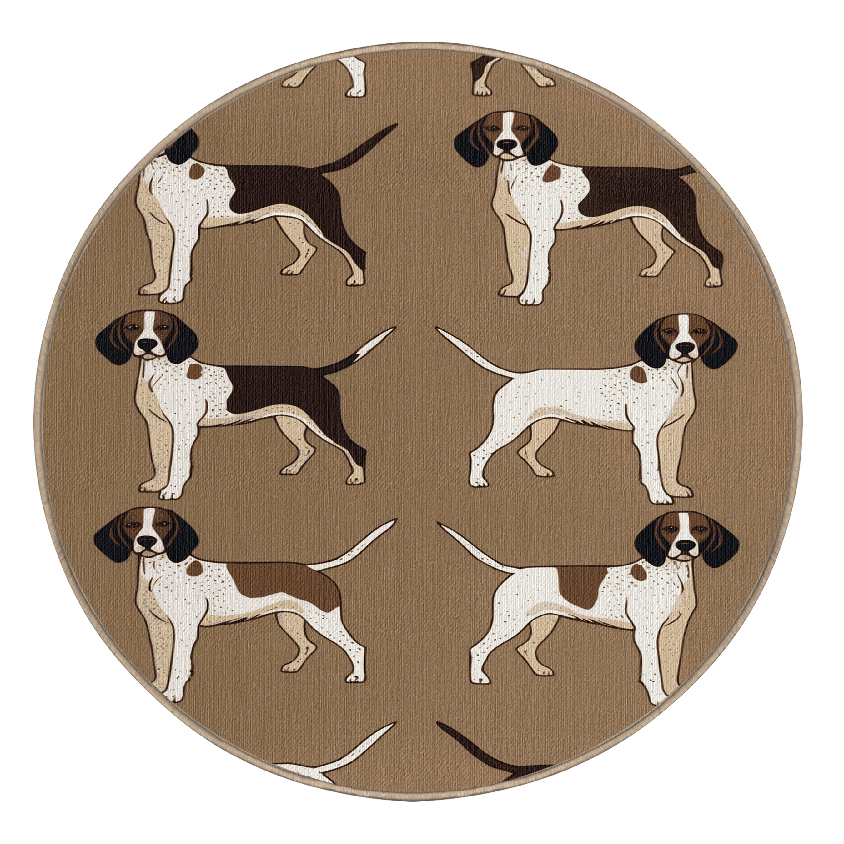 Red Barrel Studio® Washable Pointer Dogs Area Rug | Wayfair