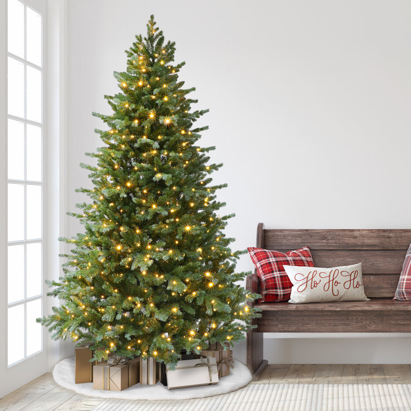 Birch Lane™ 7.5' Lighted Artificial Fir Christmas Tree & Reviews | Wayfair