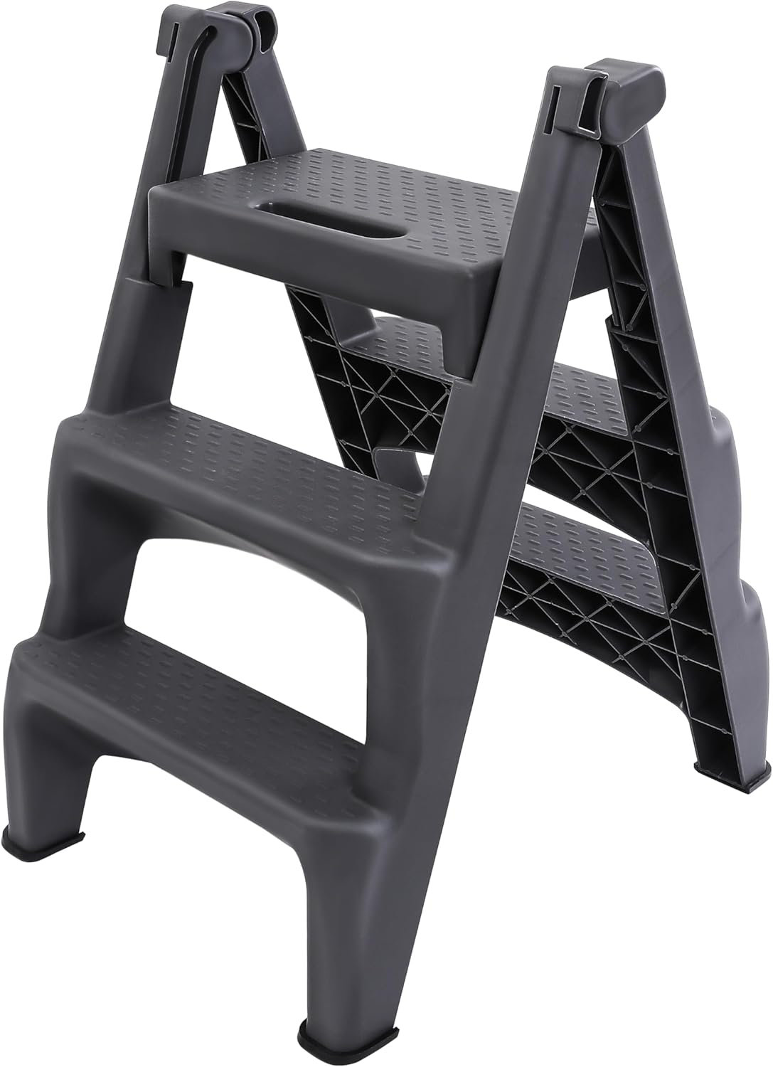 17 Stories 3 Step Ladder Folding Step Stool Foldable - Kitchen Step ...