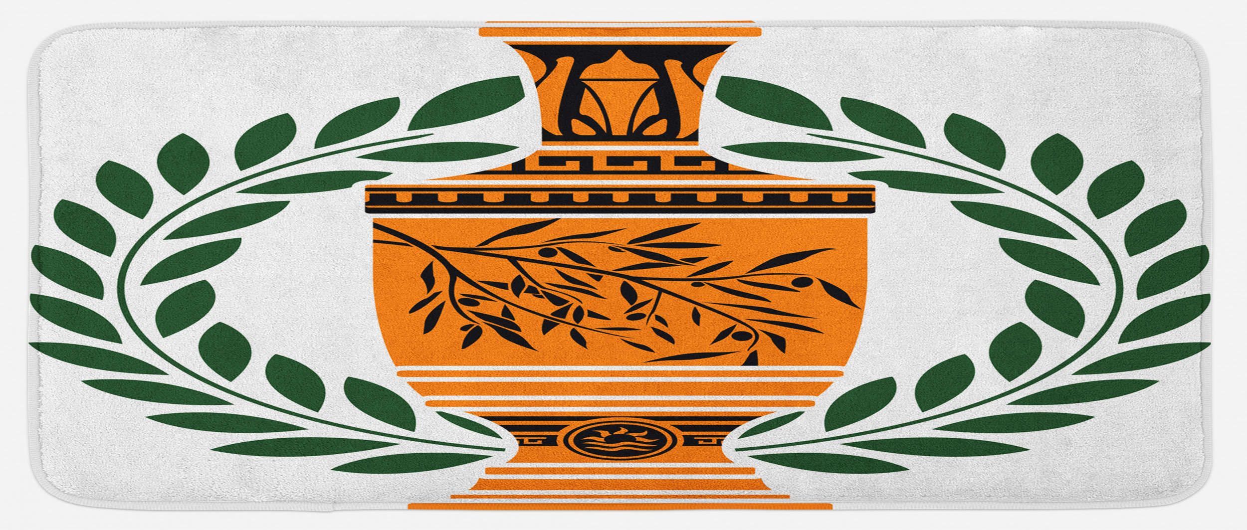 East Urban Home Old Antique Greek Vase With Olive Branch Motif And ...