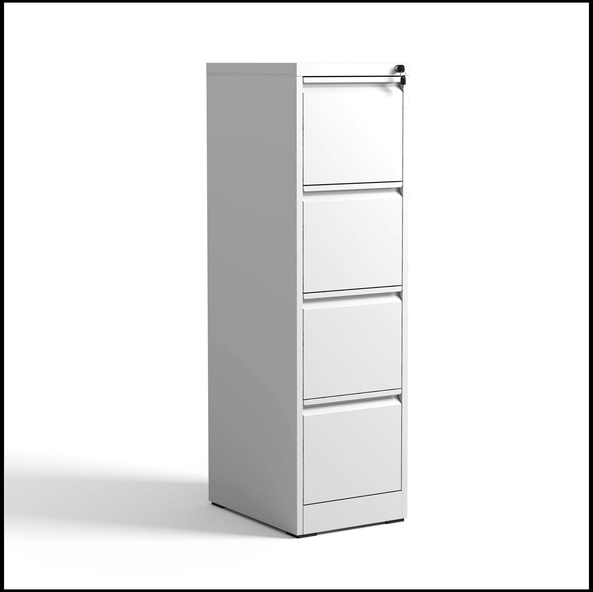 Latitude Run® 4 Drawer Metal Vertical File Cabinet with Lock Office ...