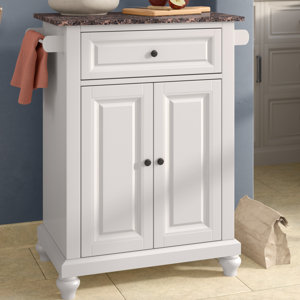 Lark Manor Altonio Marble Kitchen Cart & Reviews | Wayfair