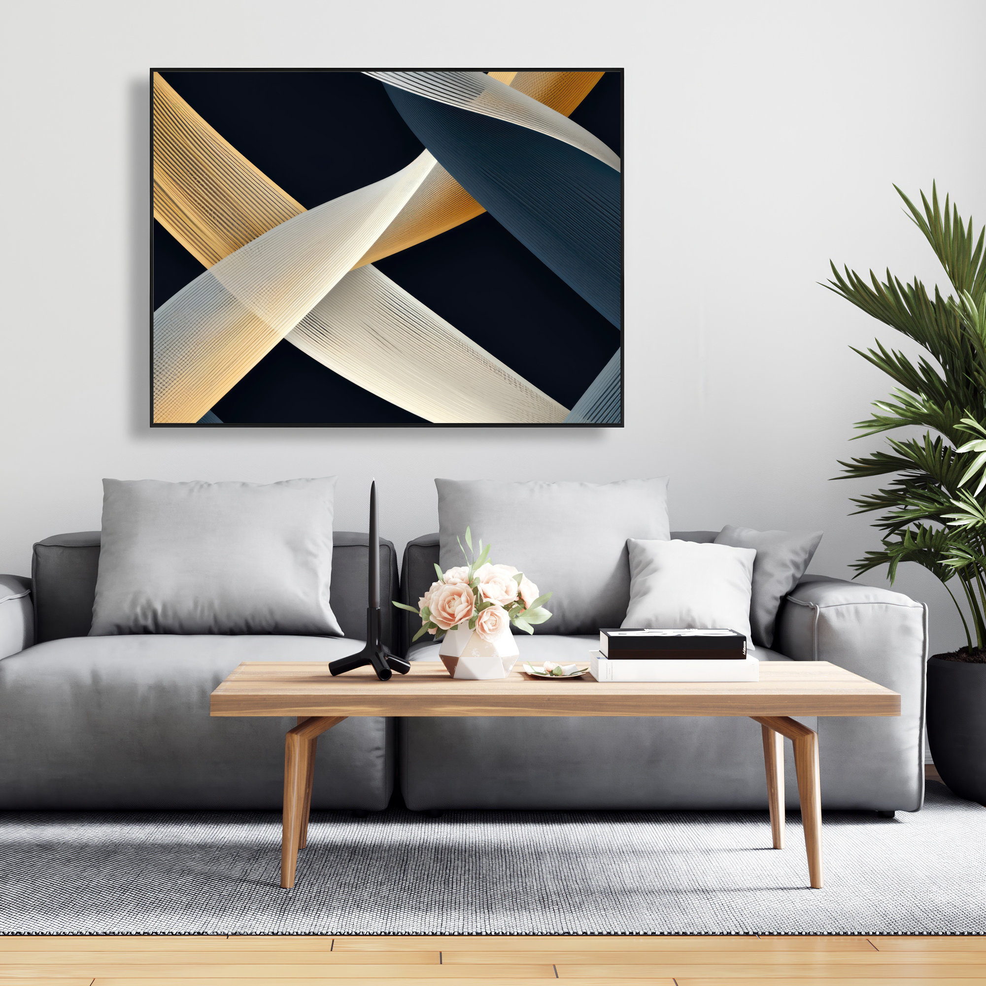 Hokku Designs Ropes of destiny - 36"x48" Framed canvas | Wayfair