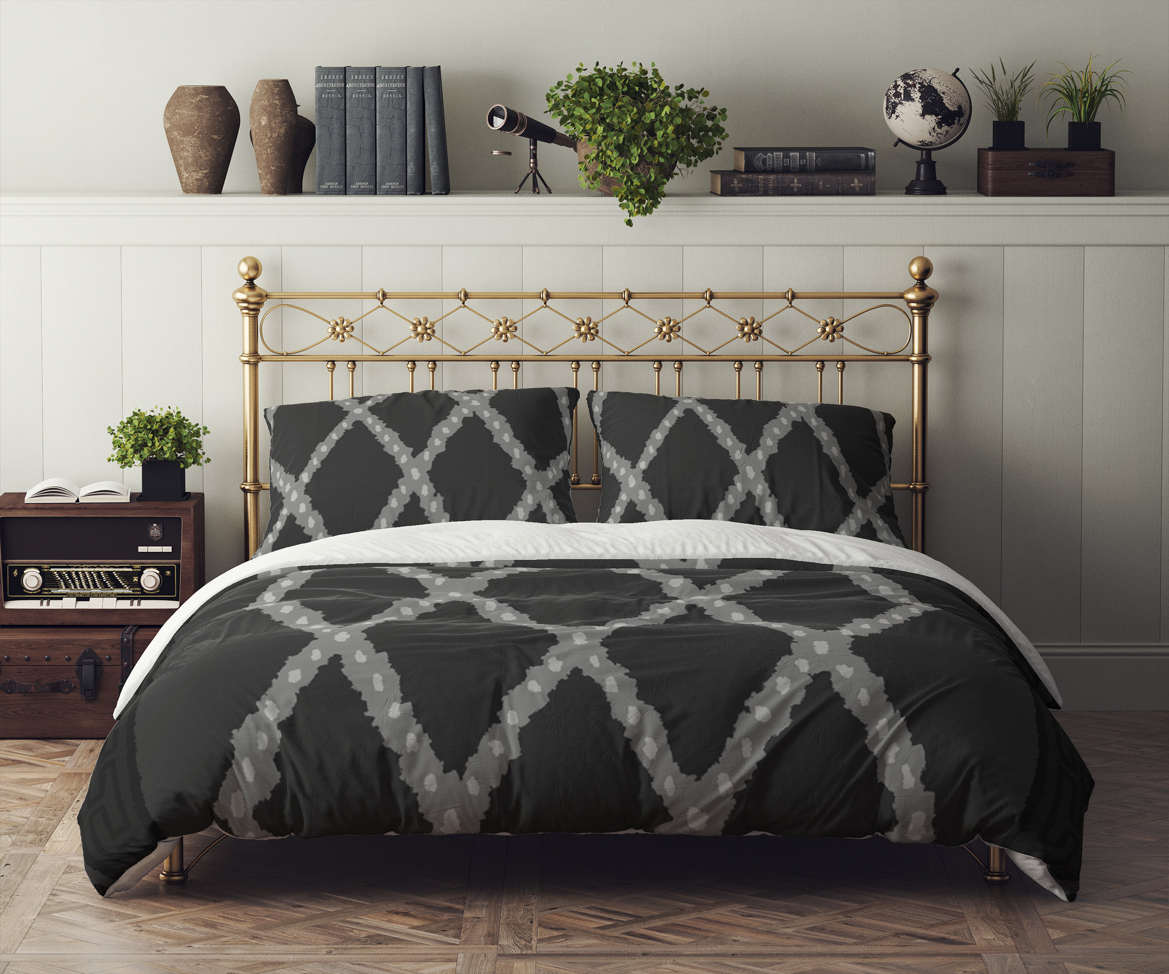 Kavka Designs Trellis Harlequin Collection Comforter Set Wayfair