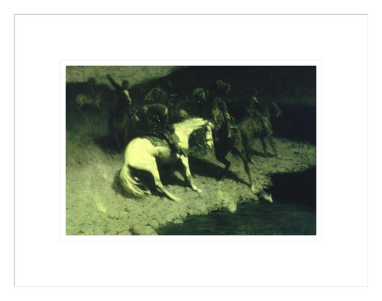 Canora Grey Fired On by Frederic Remington -Framed Giclee Print ...