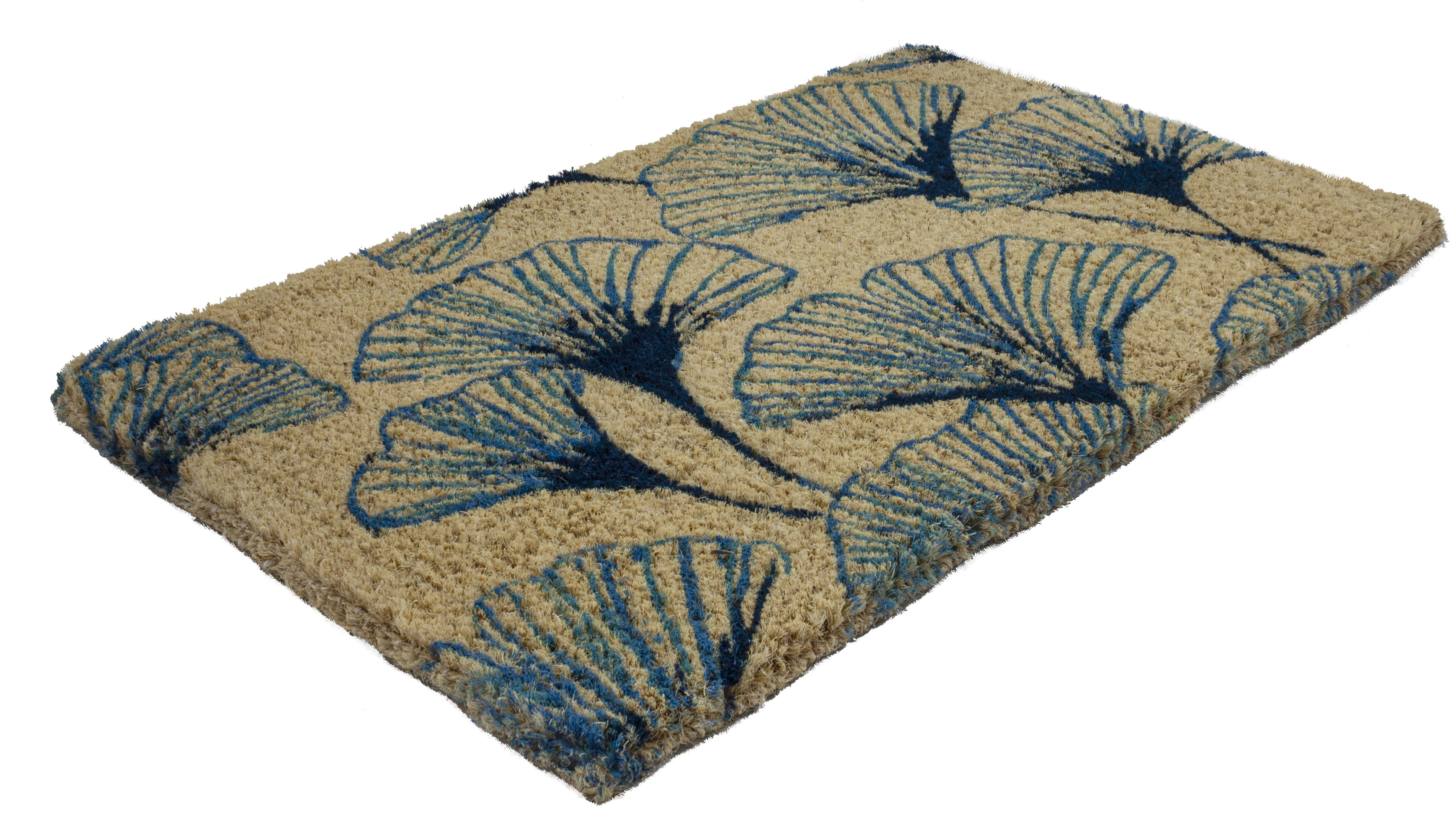 House of Hampton® Abay Grand Gingko Handwoven Coconut Fiber Doormat ...
