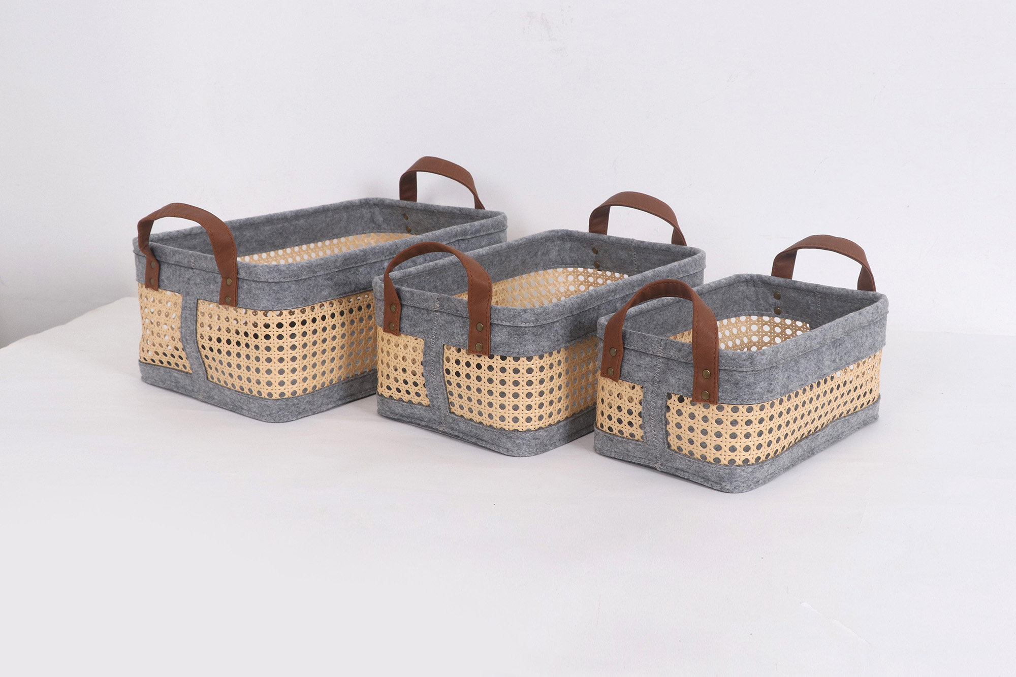 Bayou Breeze Modern Multipurpose Rattan Storage Cubes Organizer Basket ...