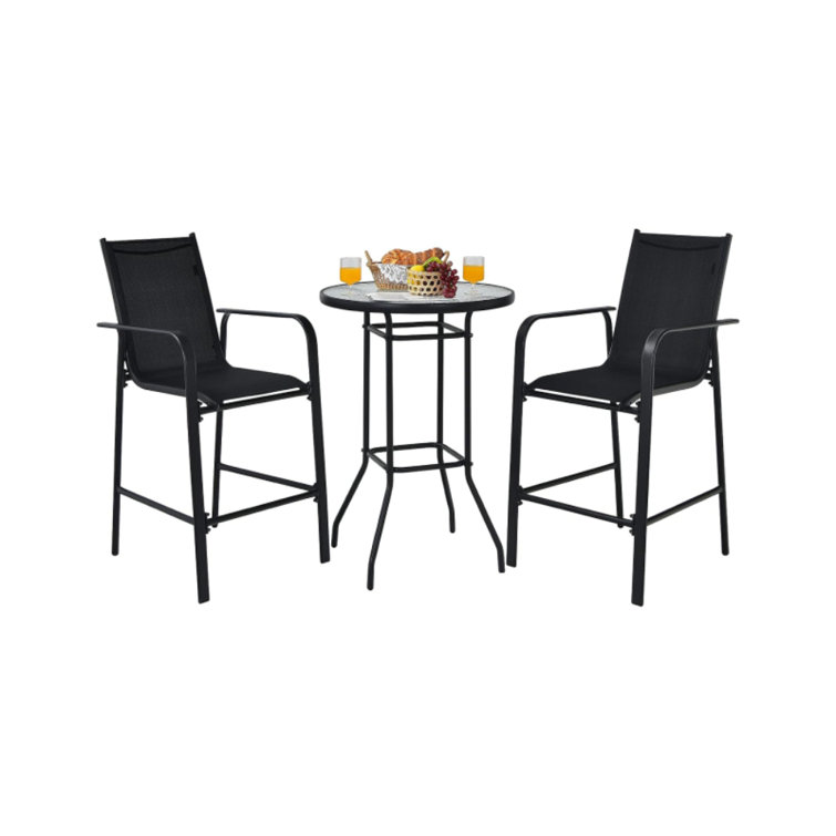 Lark Manor Brogin 2 - Person Round Outdoor Dining Set | Wayfair
