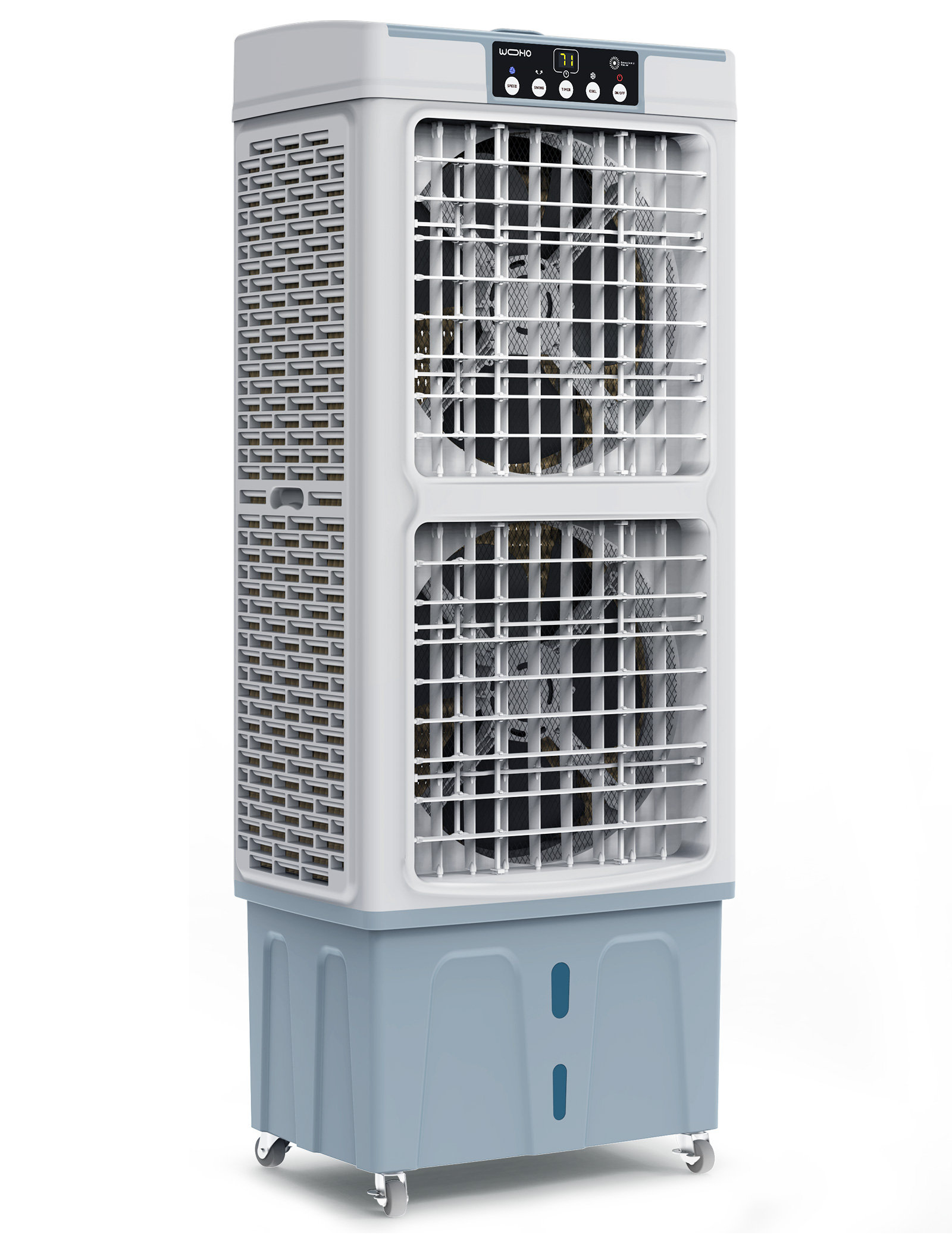 WOOOHOO 5000 CFM 3-Speed Portable Evaporative Cooler(Swamp Cooler) 24H ...