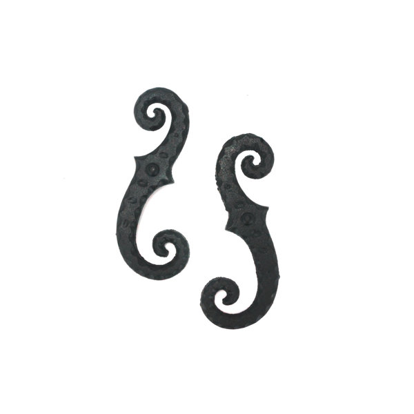 Perfect Shutters, inc. Faux Stippled Scroll Shutter Dog with Lag Bolt ...