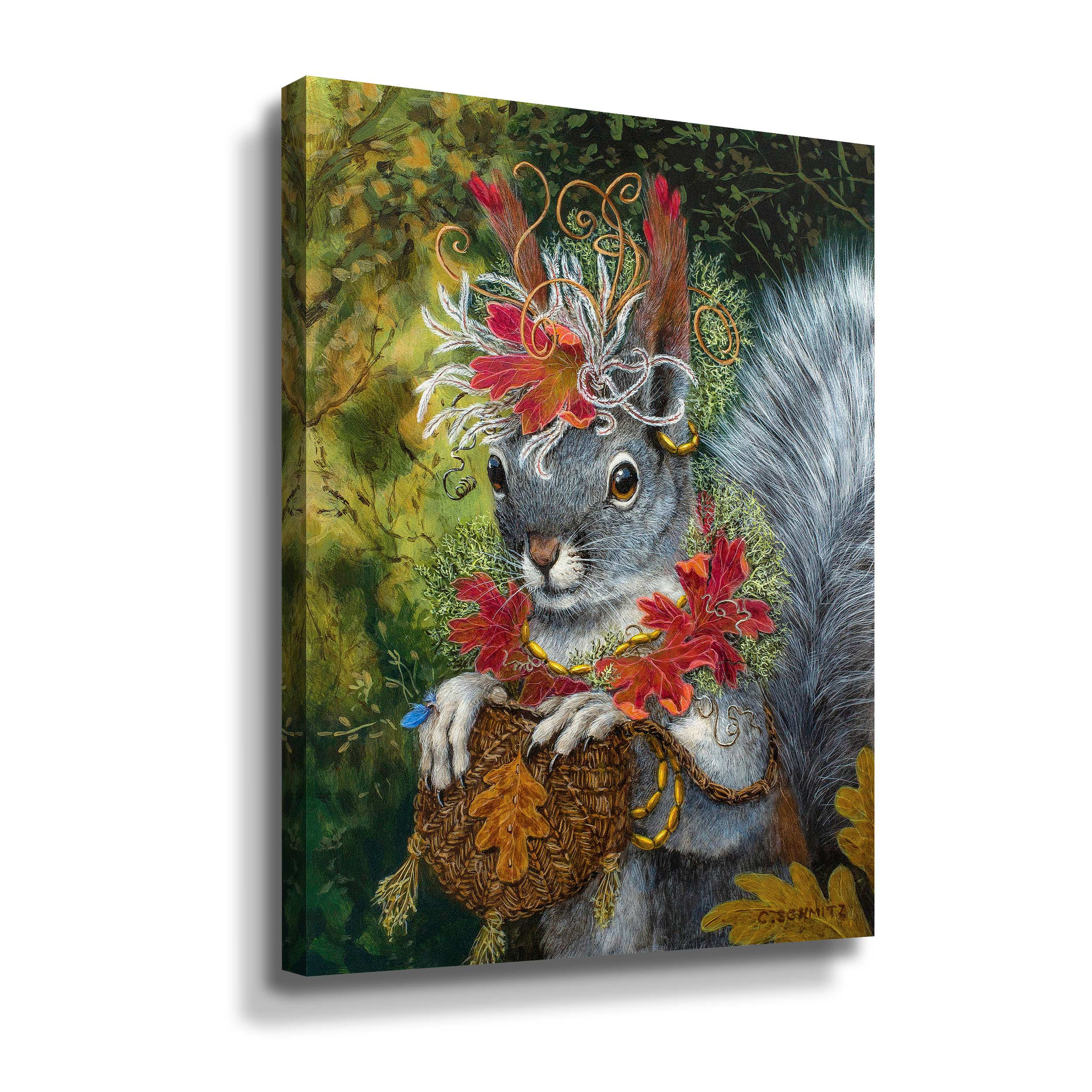 Ebern Designs The Squirrels Dream - Graphic Art on Canvas | Wayfair