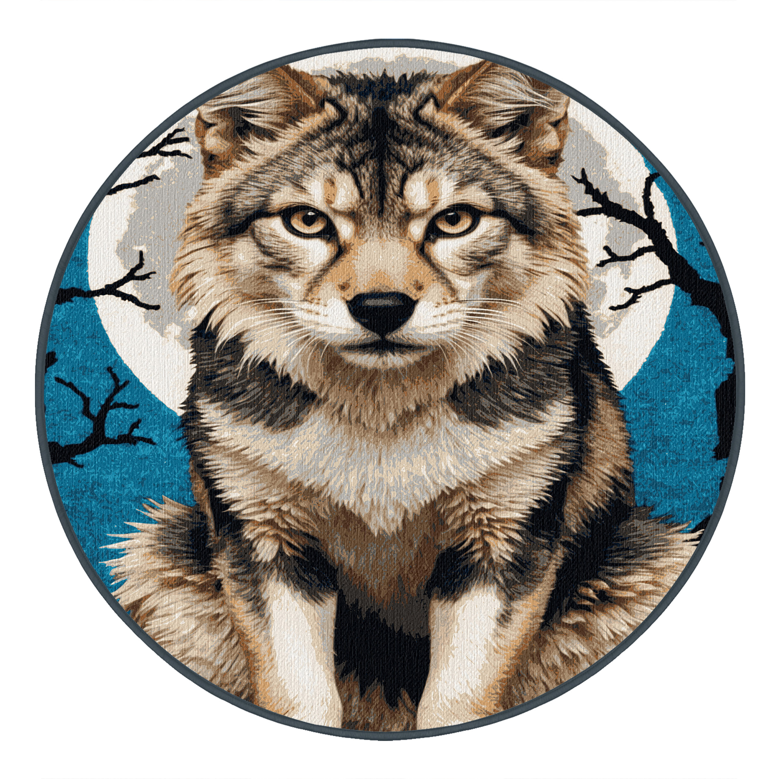 Foundry Select Washable Lykoi Cats Area Rug | Wayfair