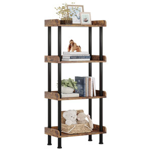 17 Stories Christabella Vintage Rounded Corner Etagere Bookcase with ...