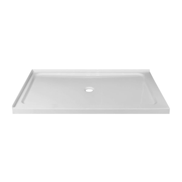 Fine Fixtures 60" W x 36" D Double Threshold Shower Base | Wayfair