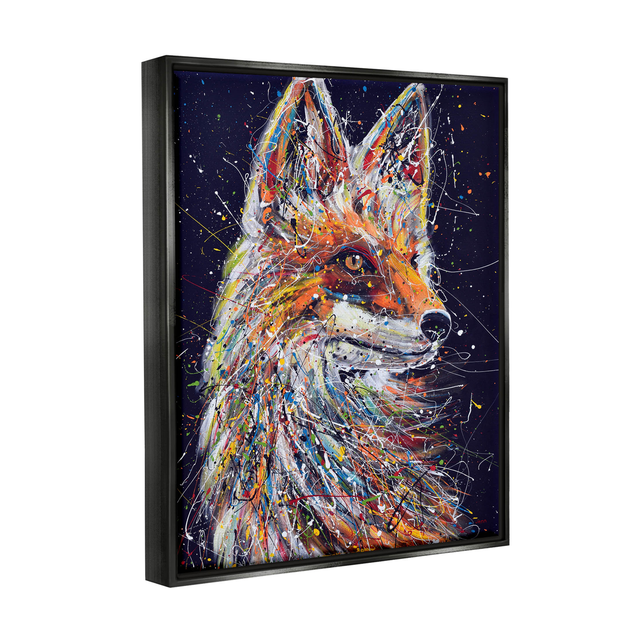 Millwood Pines Contemporary Fox Urban Splatter by Jen Seeley - Floater ...