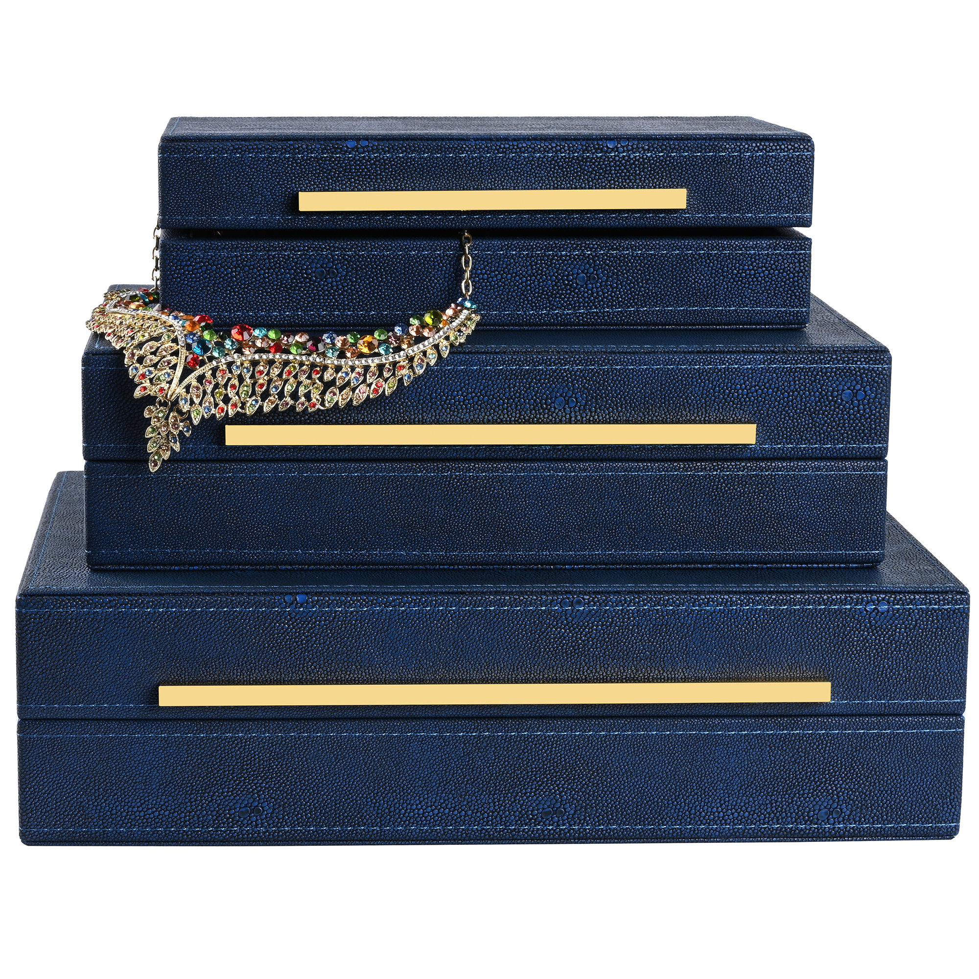 Everly Quinn Milarain 3 Piece Decorative Box Set & Reviews | Wayfair