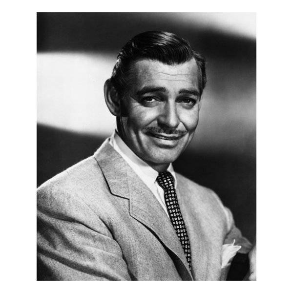 Globe Photos Entertainment Portrait Of Smiling Clark Gable On Paper ...