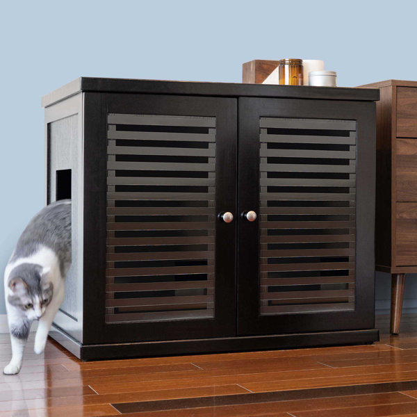 The Refined Feline The Refined Litter Box - Wood Cat Litter Box ...