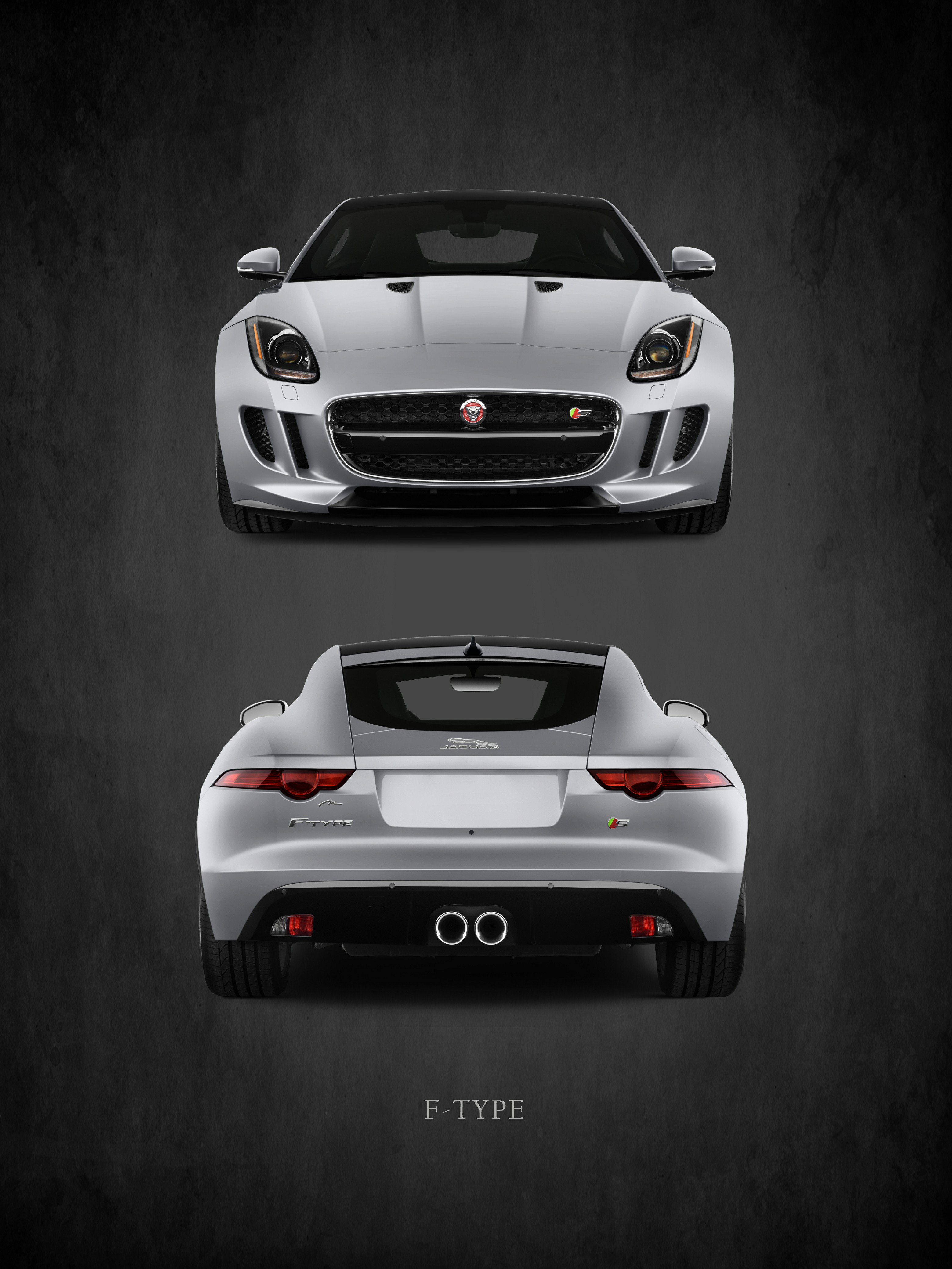 Ebern Designs Jaguar F-Type Front-Back by - Wrapped Canvas Print ...